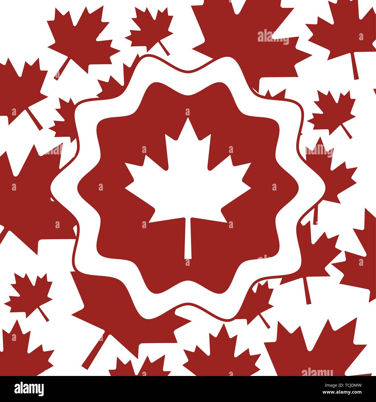 Maple leaf of canada design Stock Vector Image & Art - Alamy
