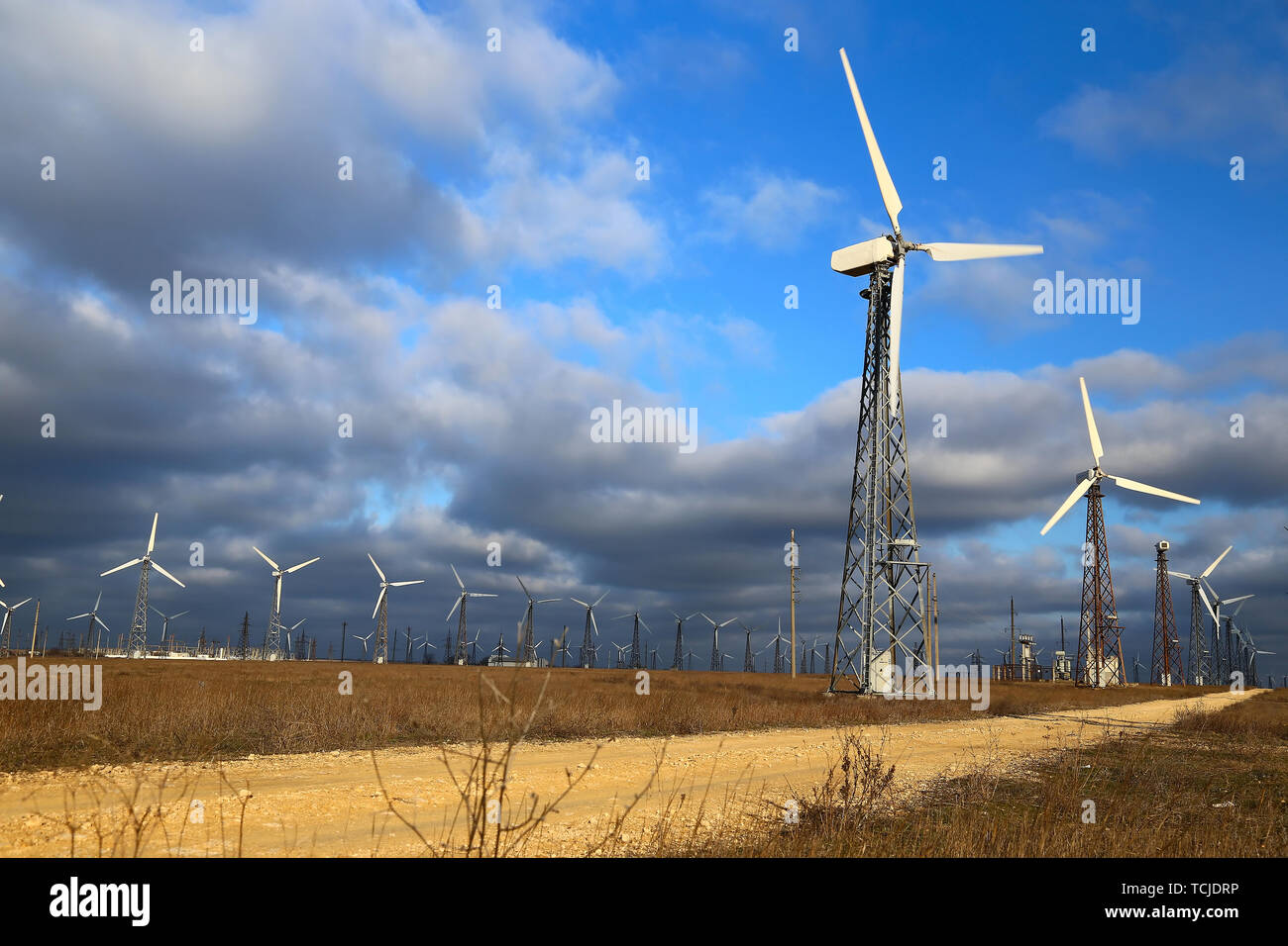 Wind mills during bright day hi-res stock photography and images - Alamy
