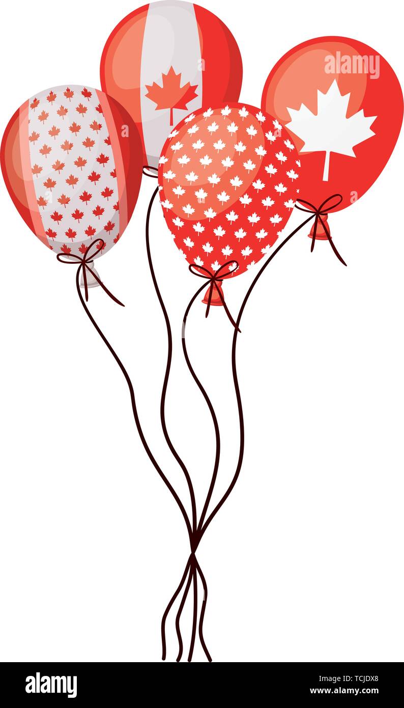 Canadian balloon Stock Vector Images - Alamy