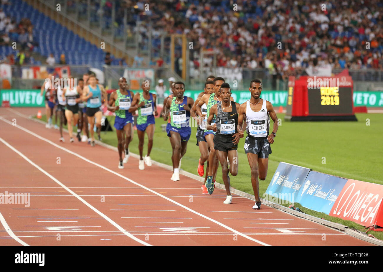 ROME, ITALY - JUN 06: Telahun Haile Bekele and Selemon Barega of ...