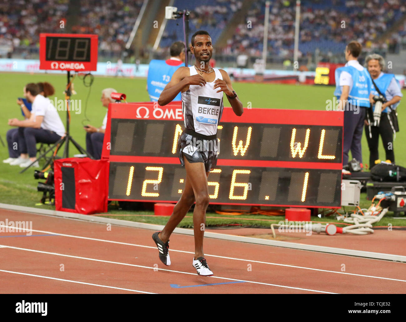ROME, ITALY - JUN 06: Telahun Haile Bekele of Ethiopia competes in the ...