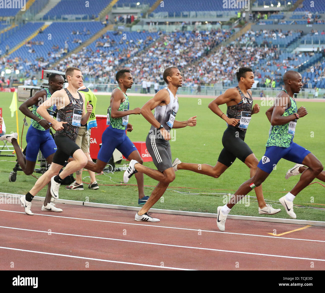 ROME, ITALY - JUN 06: Donovan Brazier and Brandon McBride compete in ...