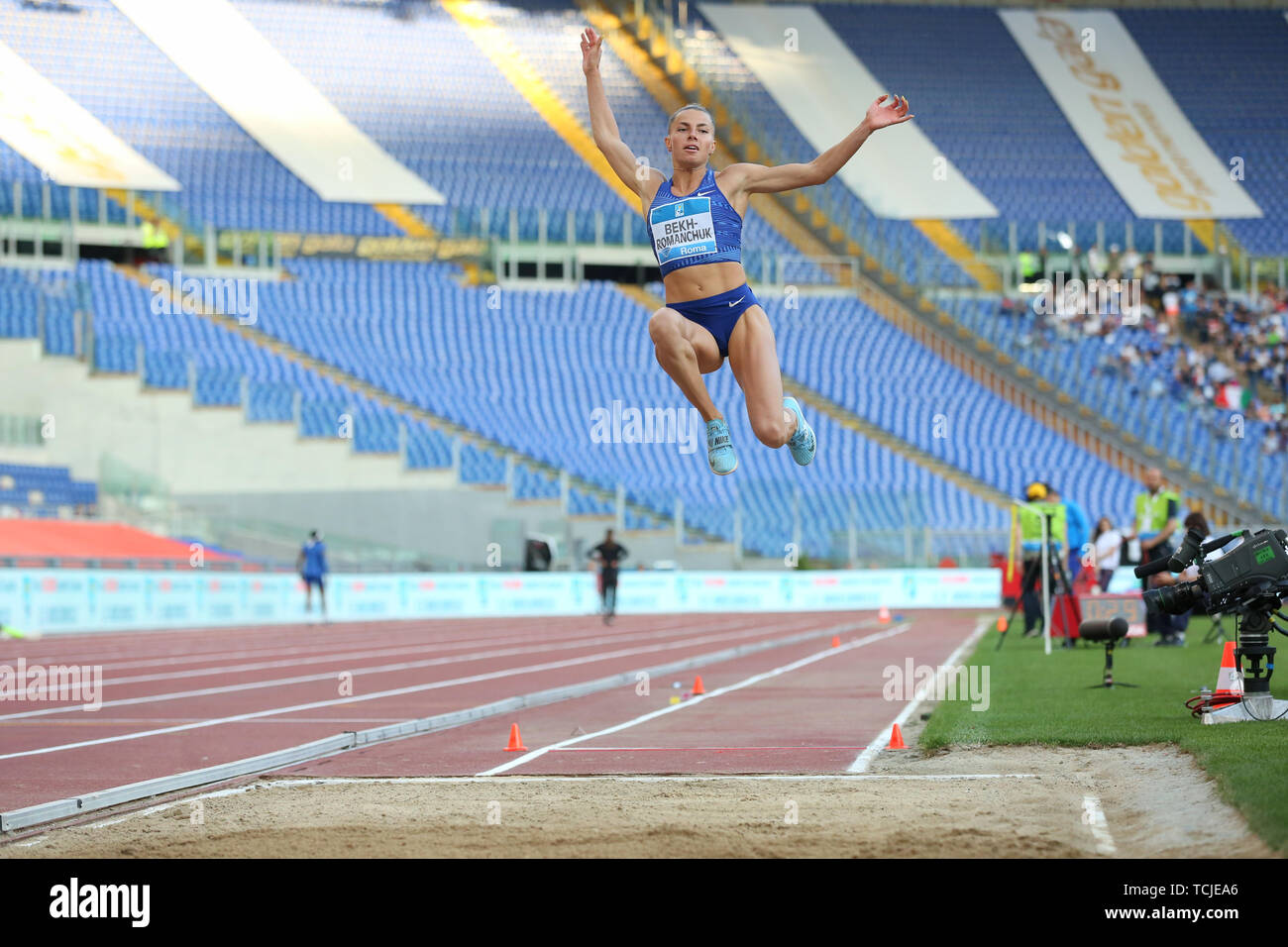 ROME, ITALY - JUN 06: Maryna Bekh Romanchuk competes in the Women Long ...