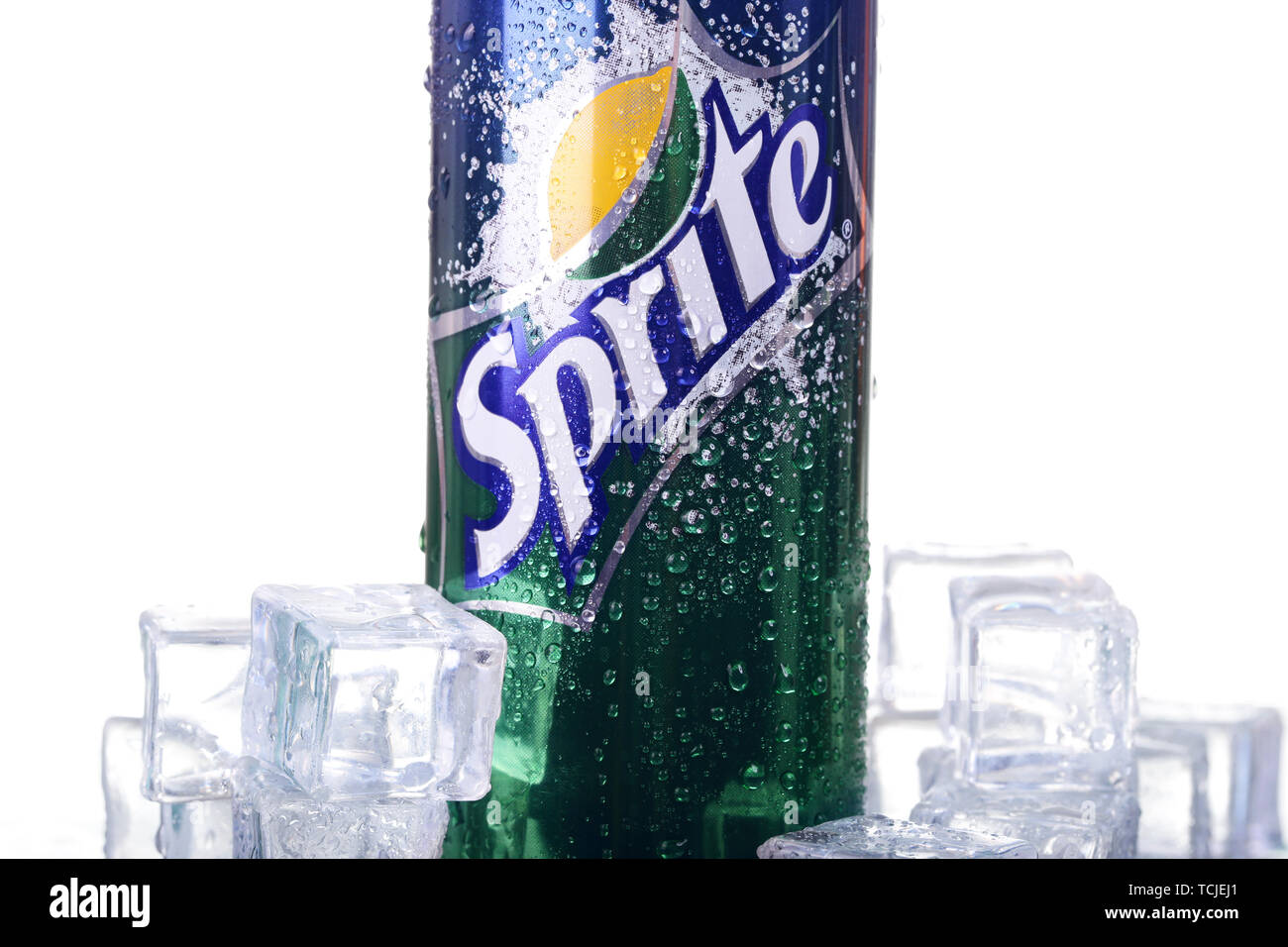 SEVASTOPOL, UKRAINE-JULY 7, 2015: Can of Coca Cola company soft drink ...