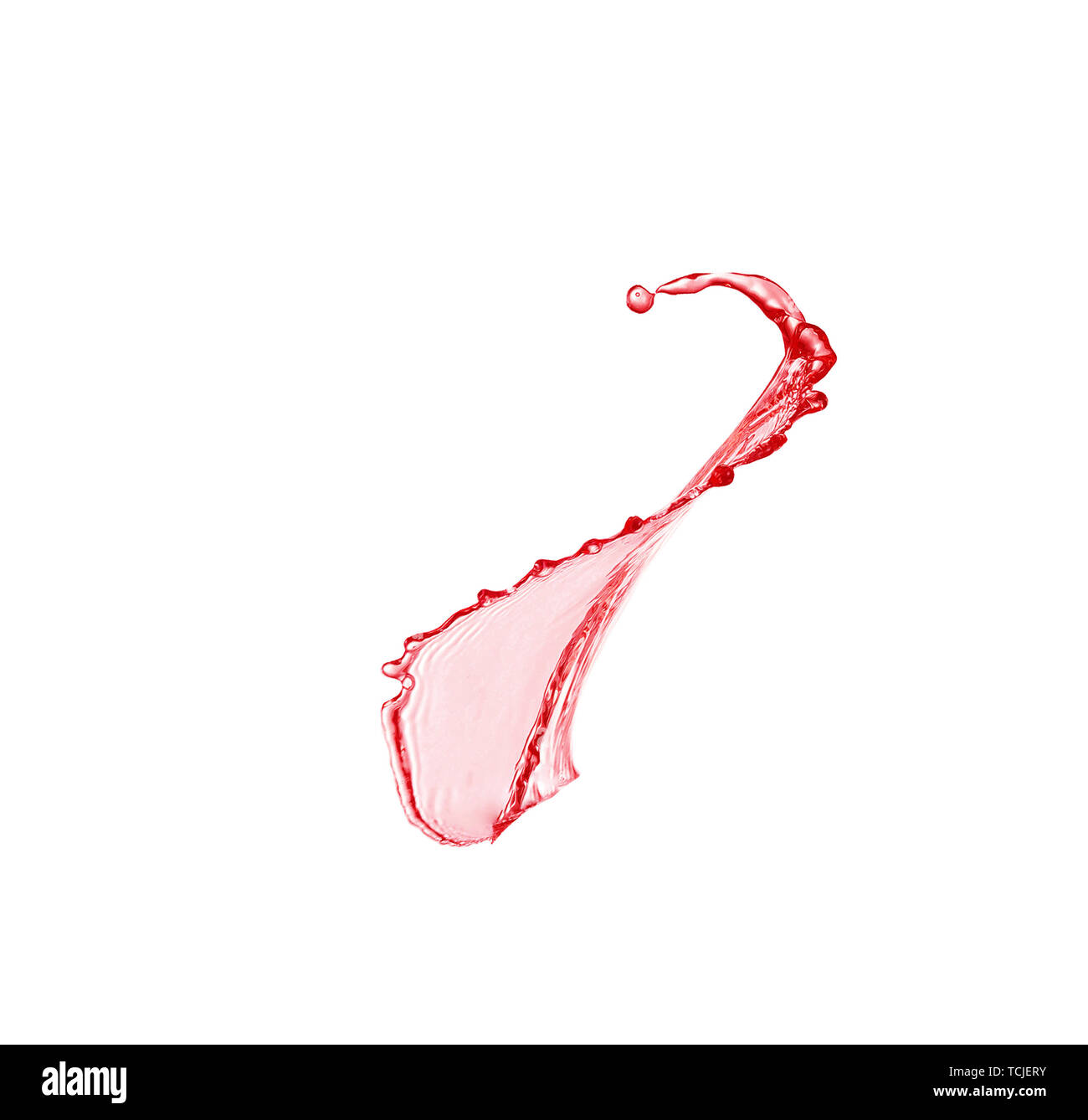 Red wine splashes isolated on white background Stock Photo - Alamy