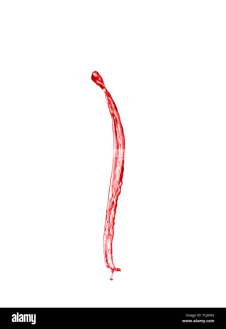 Red wine splashes isolated on white background Stock Photo - Alamy