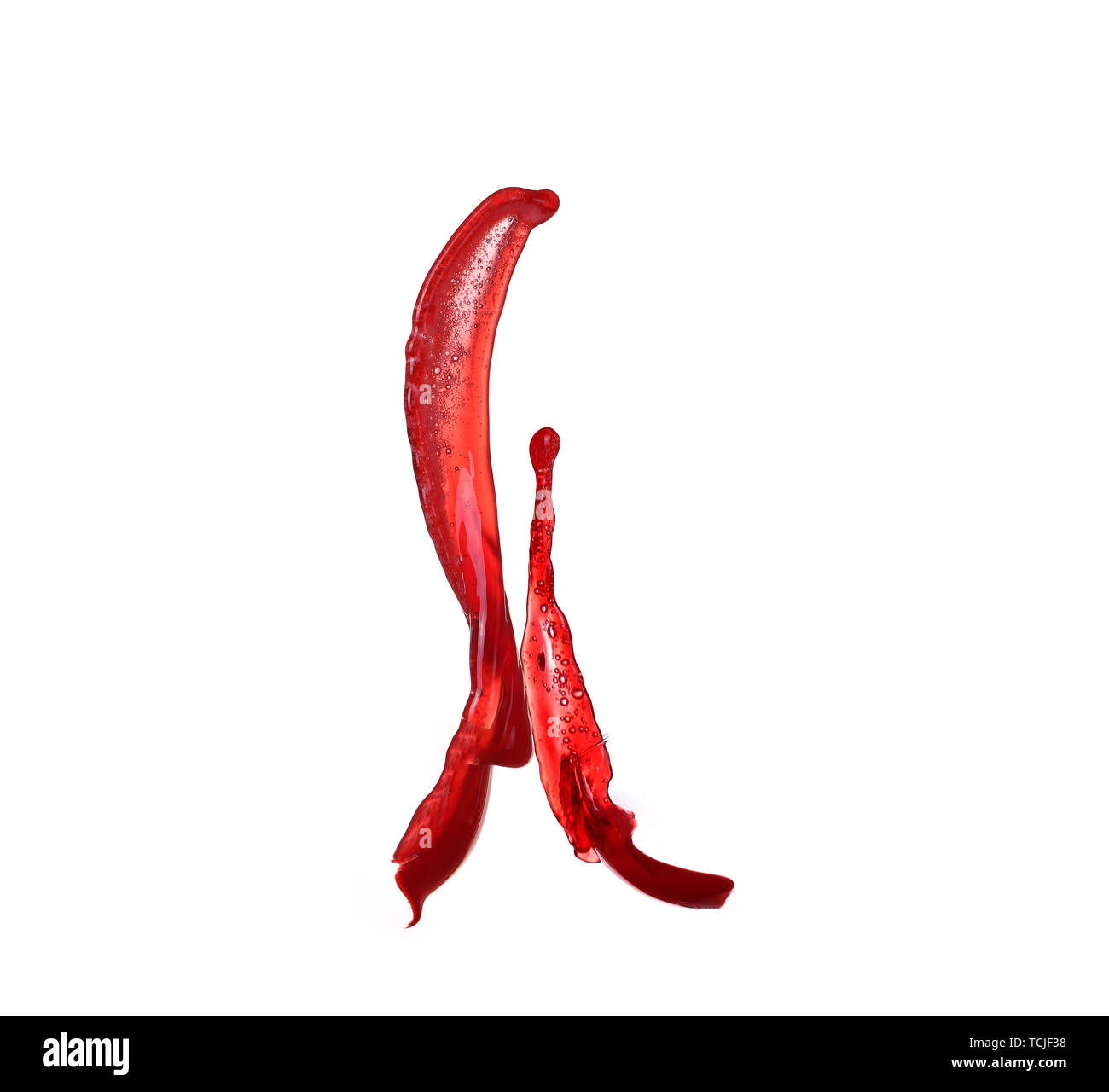 Red wine splashes isolated on white background Stock Photo - Alamy