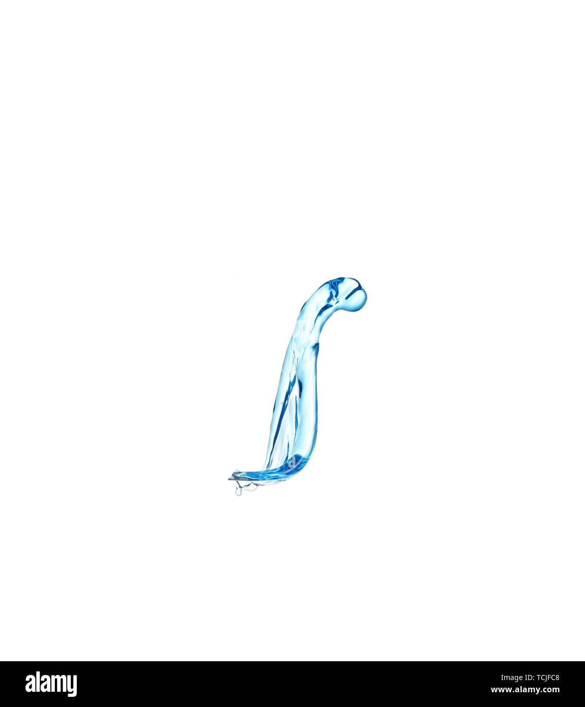 Blue splash closeup shoot, isolated on white background Stock Photo - Alamy