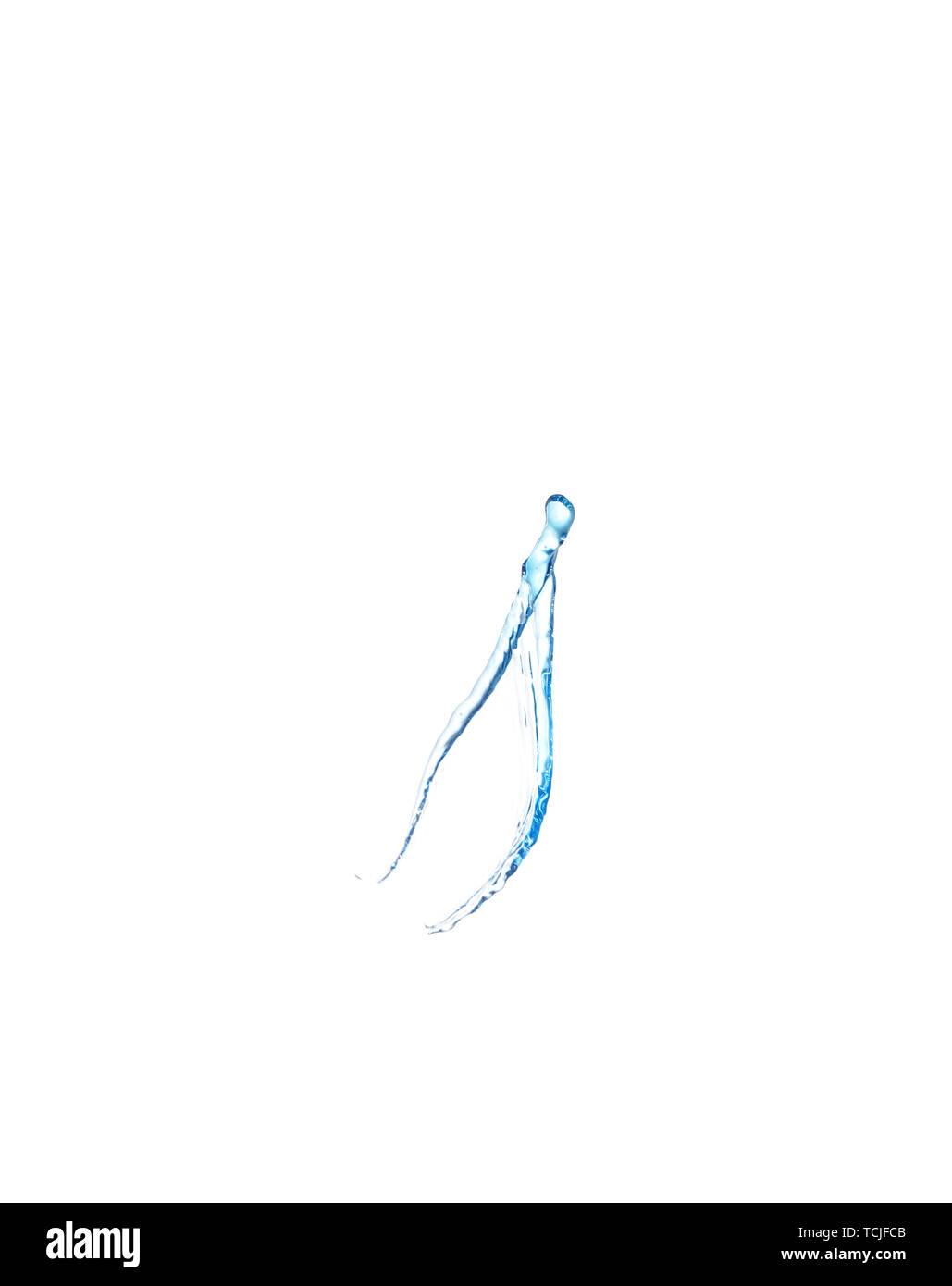 Blue splash closeup shoot, isolated on white background Stock Photo - Alamy