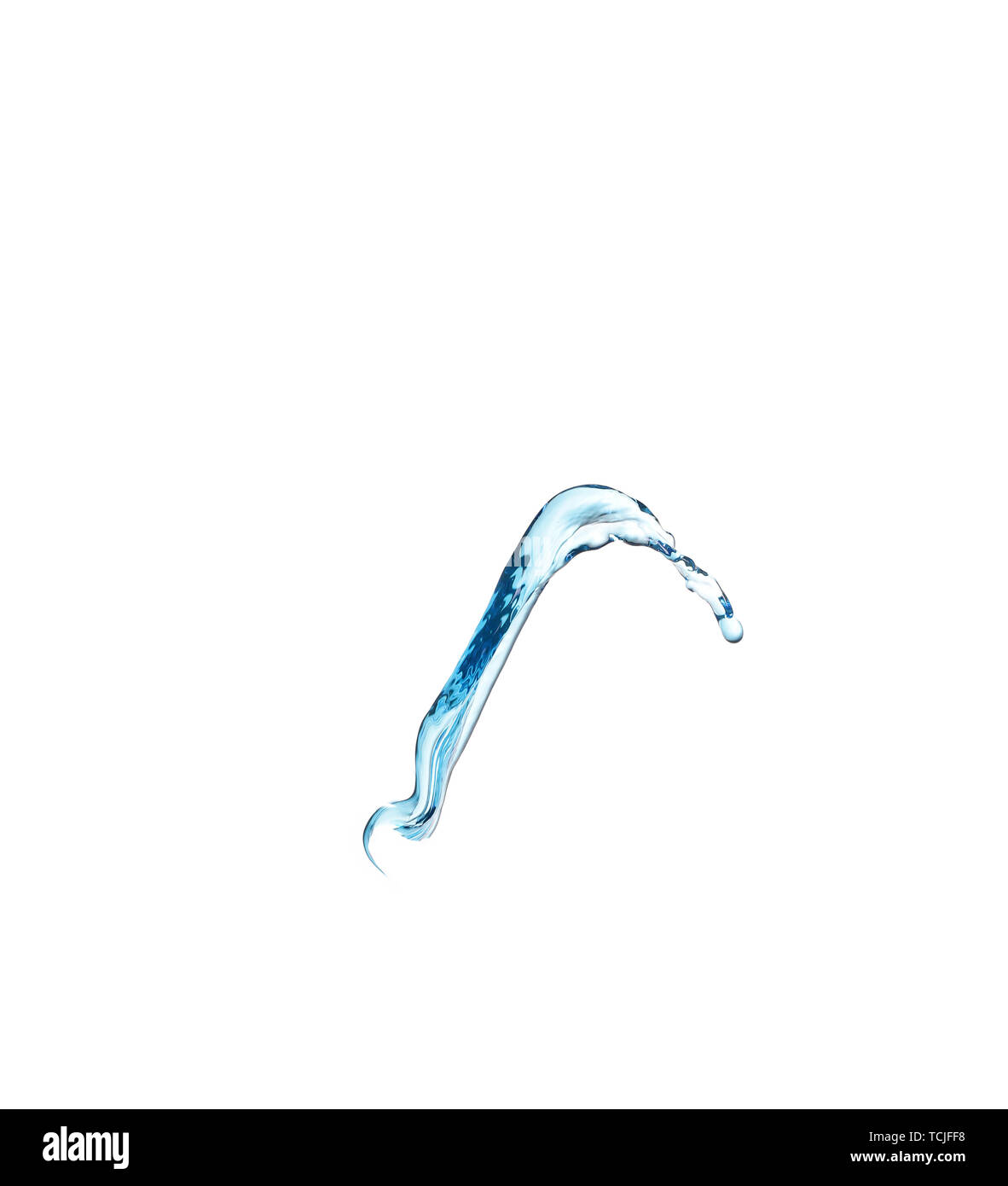 Blue splash closeup shoot, isolated on white background Stock Photo - Alamy