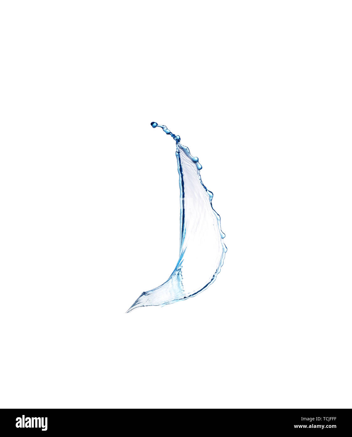 Blue splash closeup shoot, isolated on white background Stock Photo - Alamy