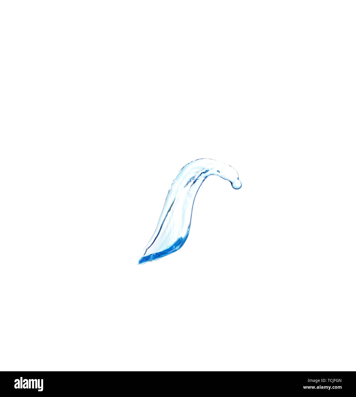 Blue splash closeup shoot, isolated on white background Stock Photo - Alamy