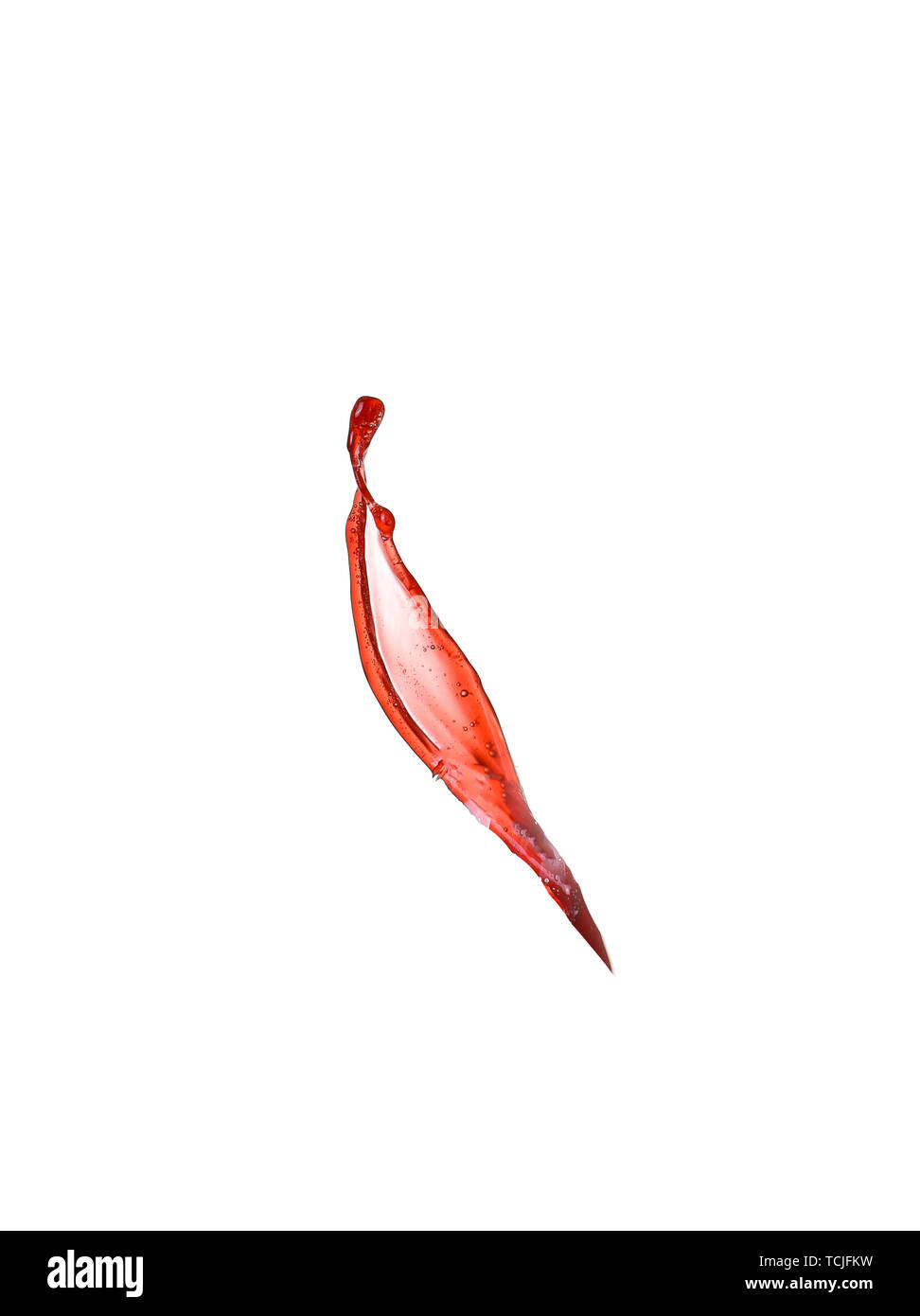 Red wine splashes isolated on white background Stock Photo - Alamy