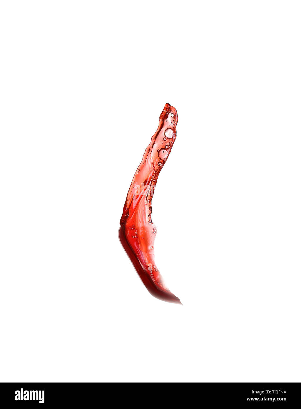 Red wine splashes isolated on white background Stock Photo - Alamy