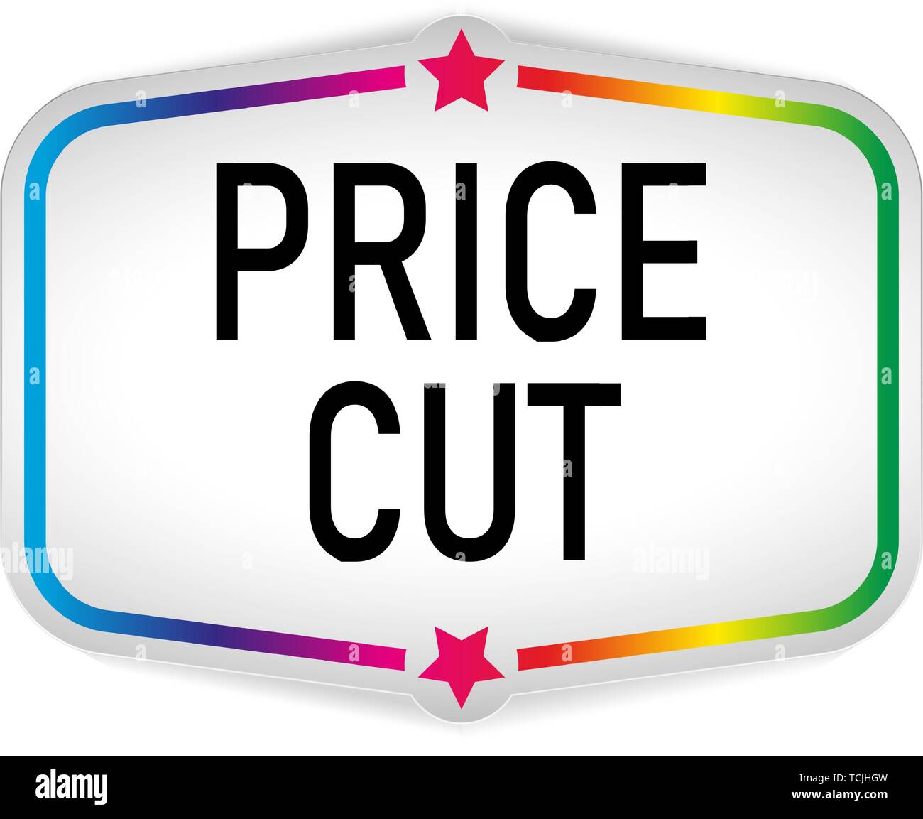 Price Cut. Poster, Banner, Greeting Template. Vector Illustration Stock ...