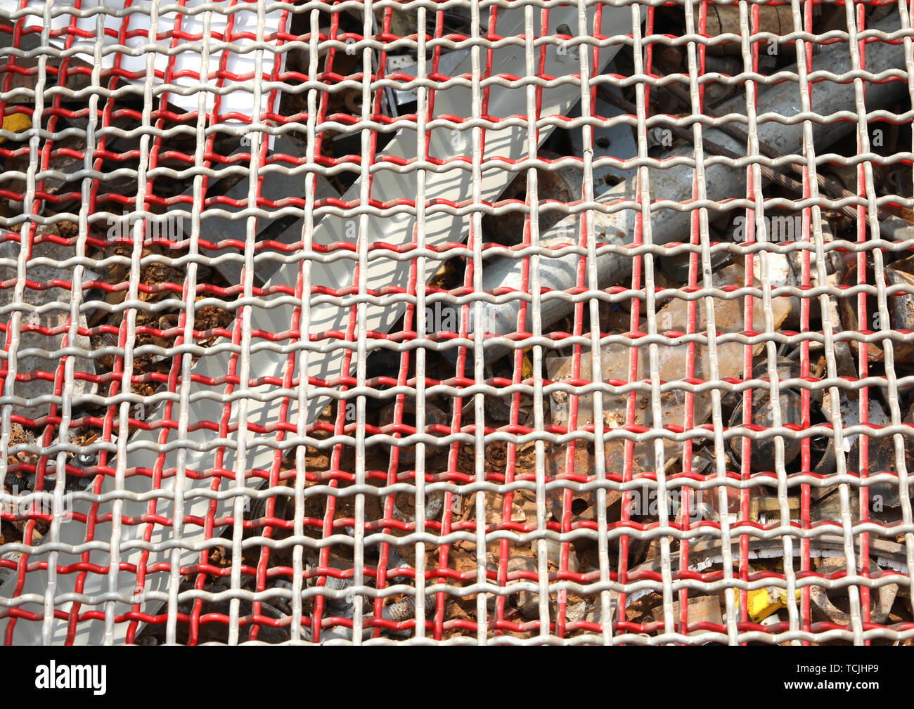 detail of wire mesh in the construction site Stock Photo - Alamy