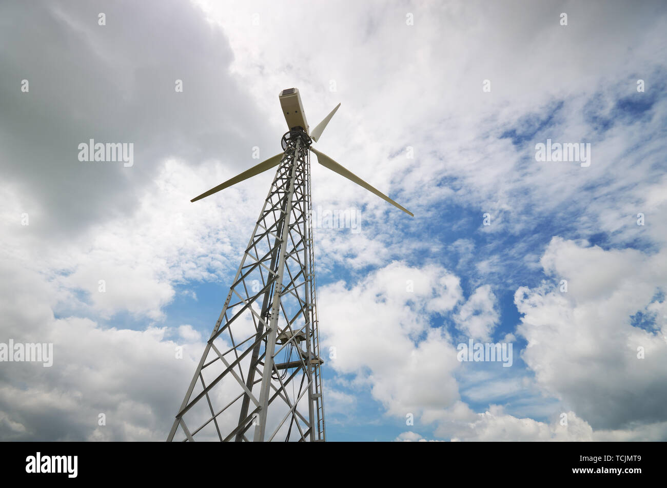 Wind power energy stantion. Element of design Stock Photo - Alamy