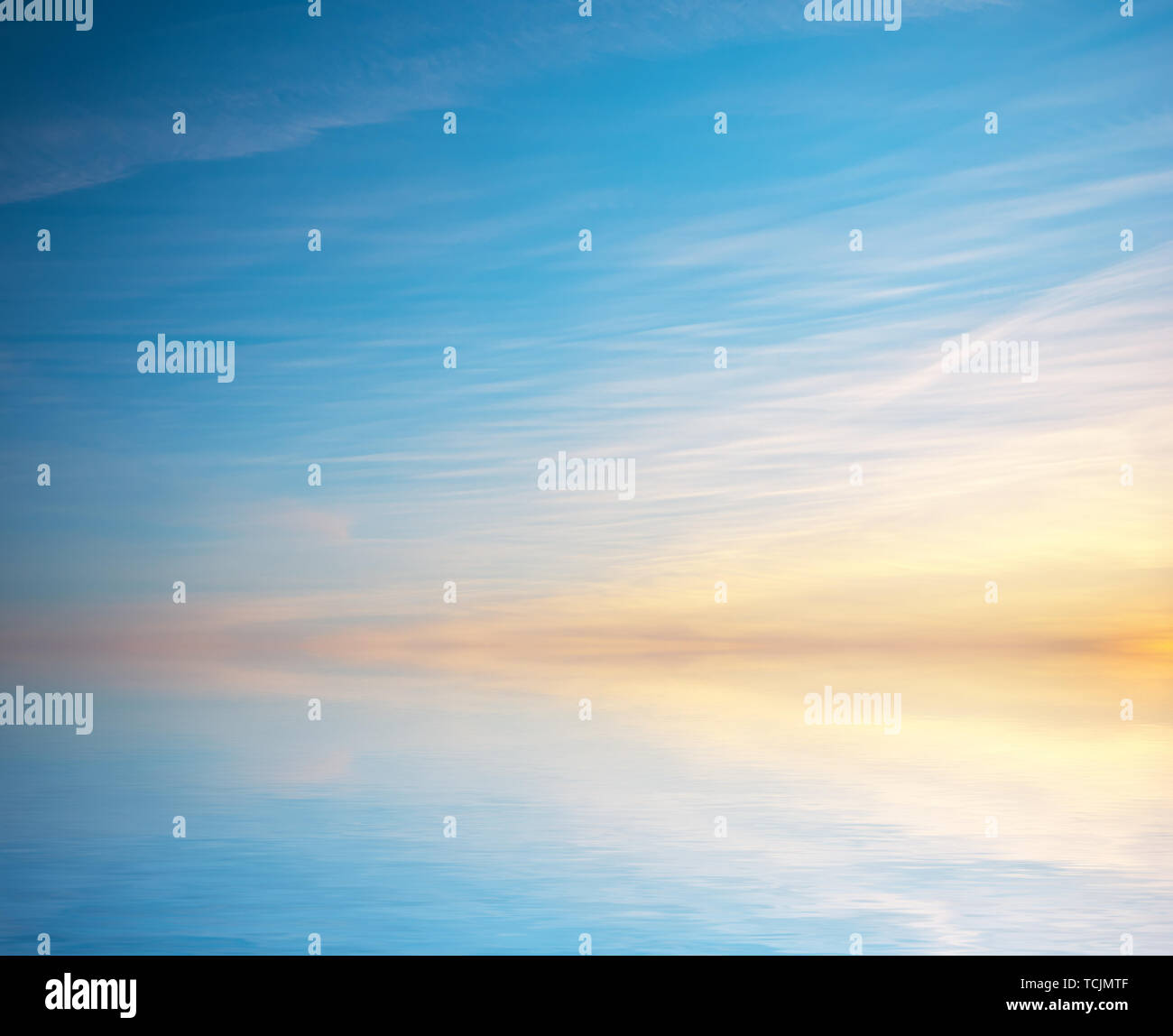 Sky background on sunset. Nature composition Stock Photo - Alamy
