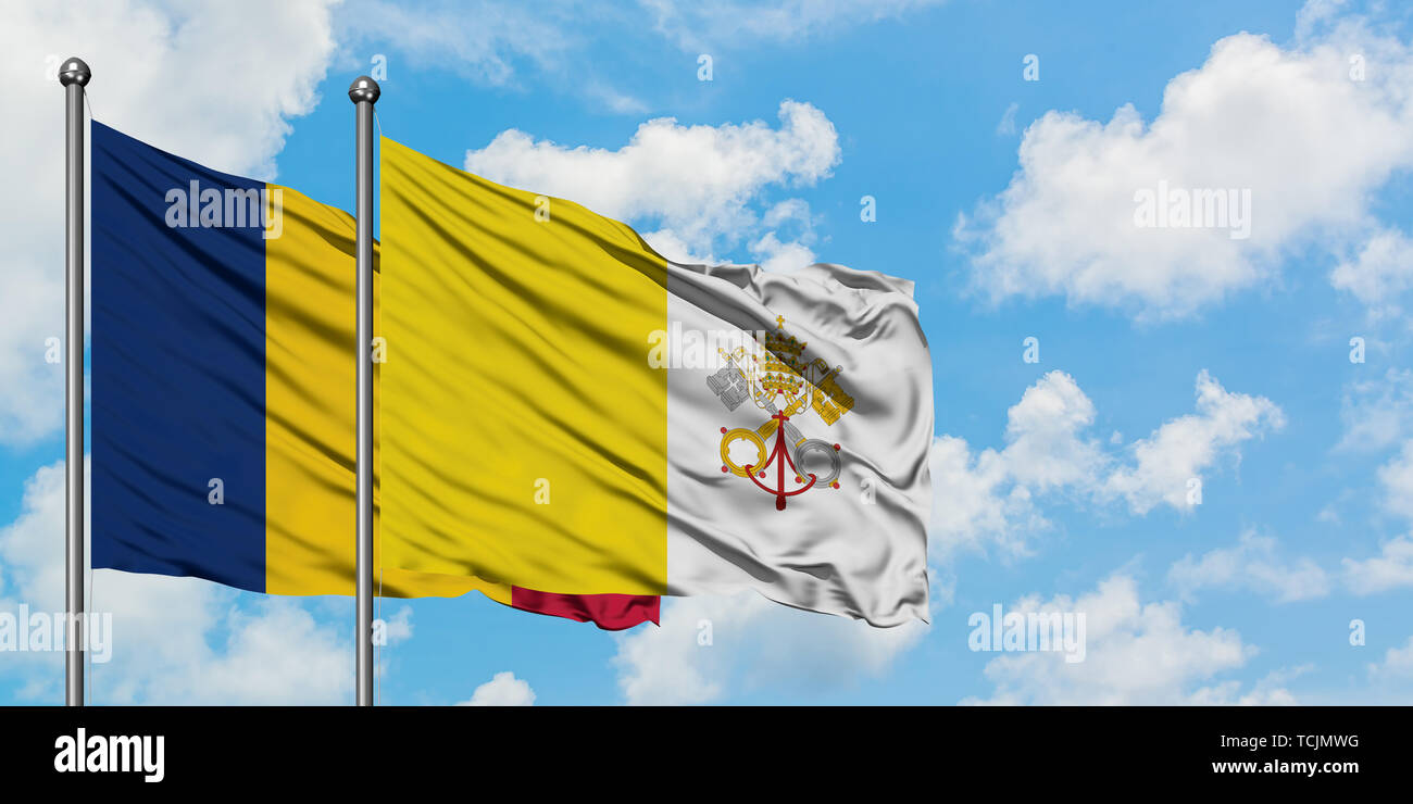 Vatican chad flag hi-res stock photography and images - Alamy
