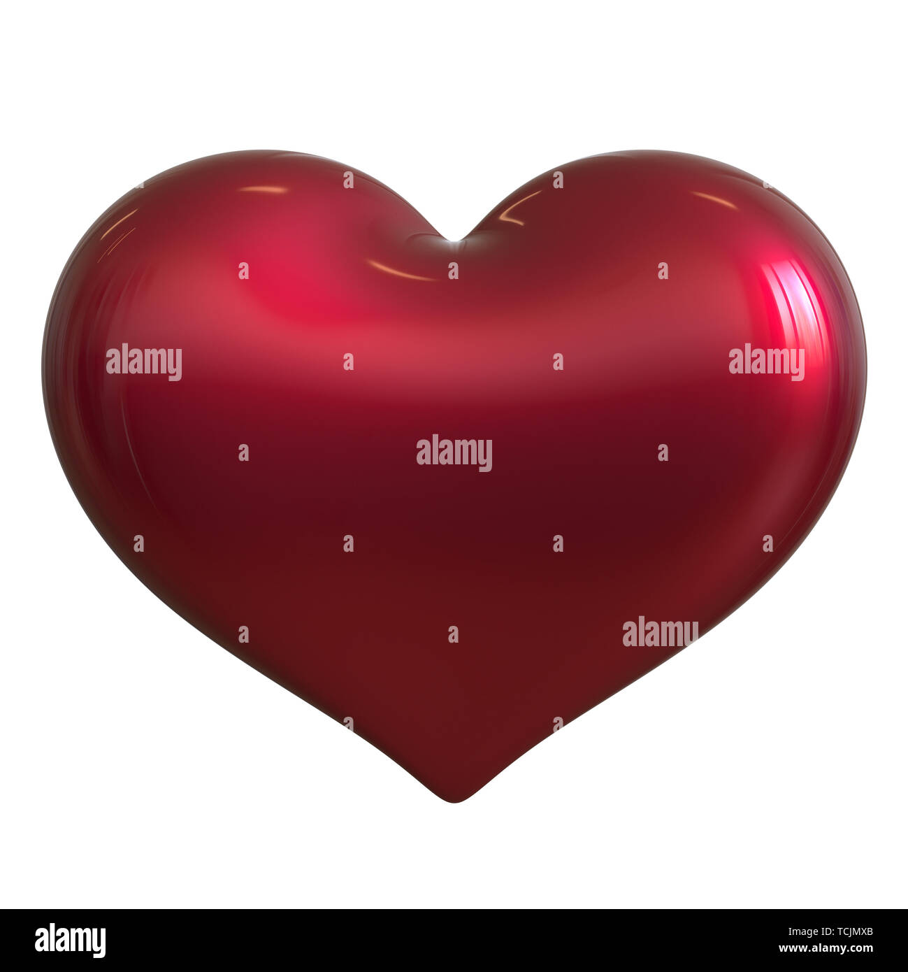 Red heart shape I Love you symbol classic. Blood pressure pulse beat ...