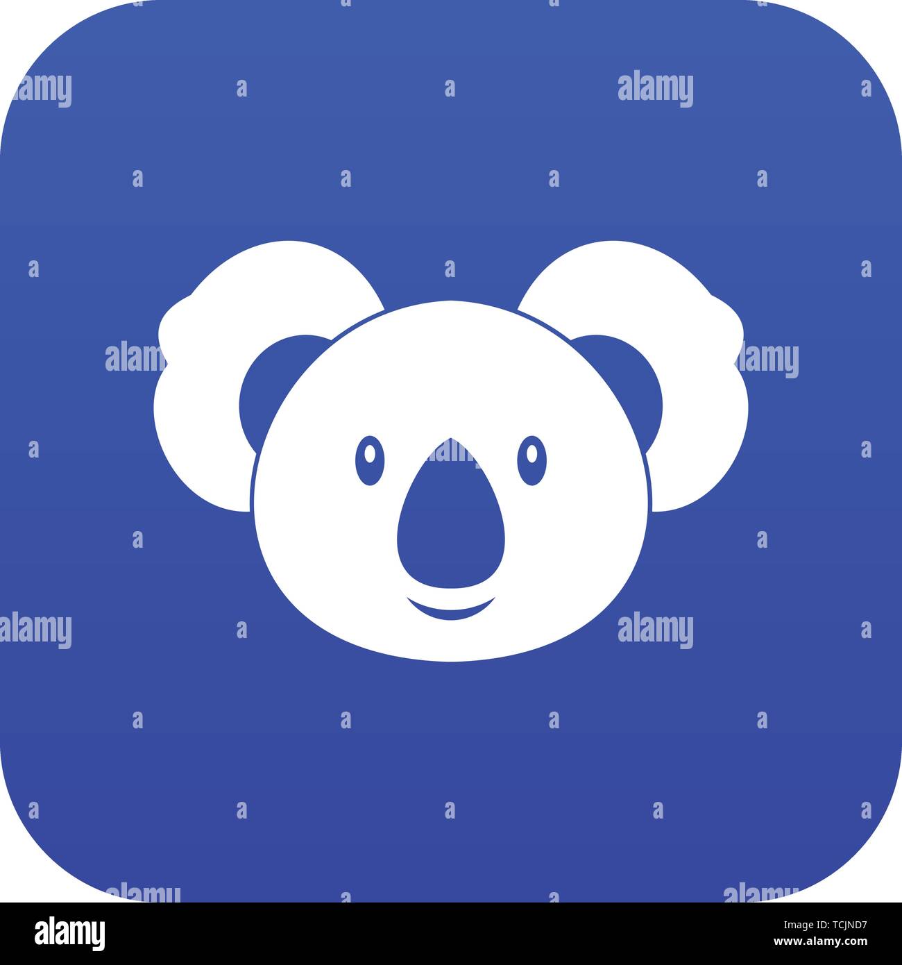 Koala icon digital blue Stock Vector Image & Art - Alamy