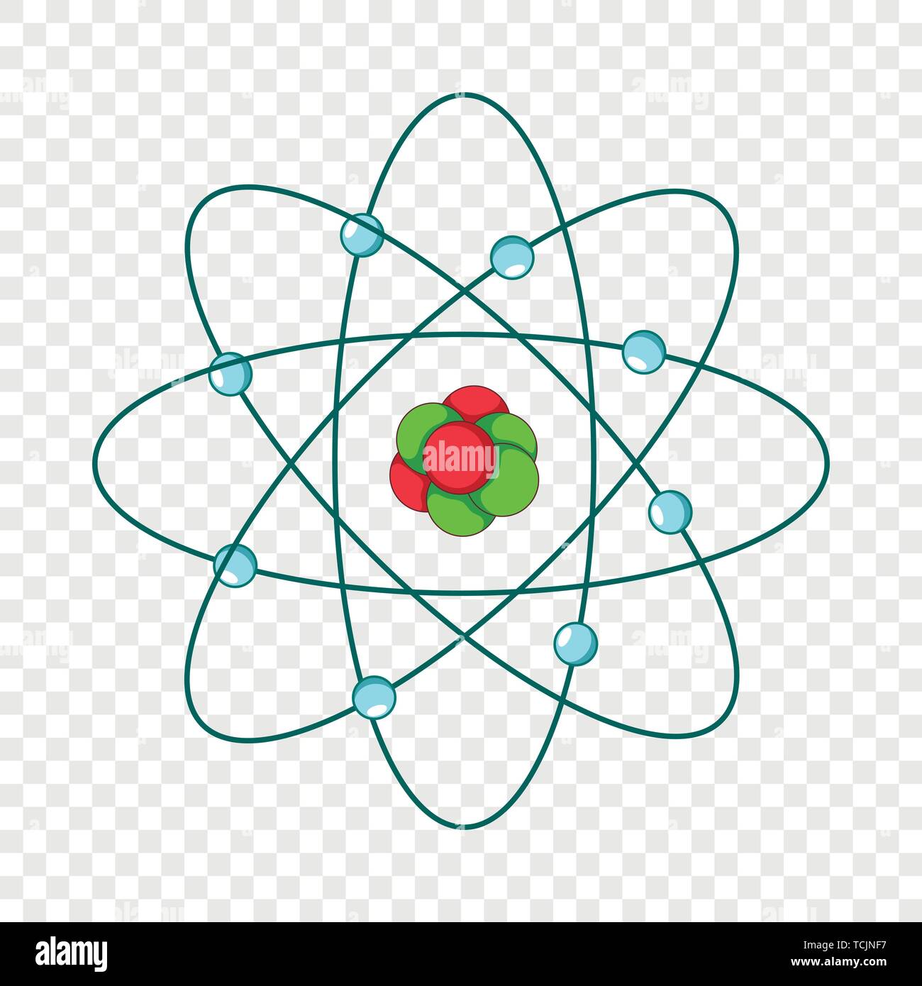 Atom icon, cartoon style Stock Vector Image & Art - Alamy