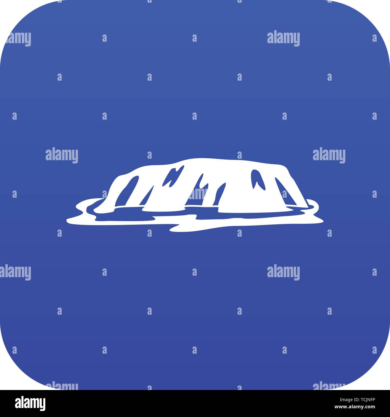 Cliff icon digital blue Stock Vector Image & Art - Alamy
