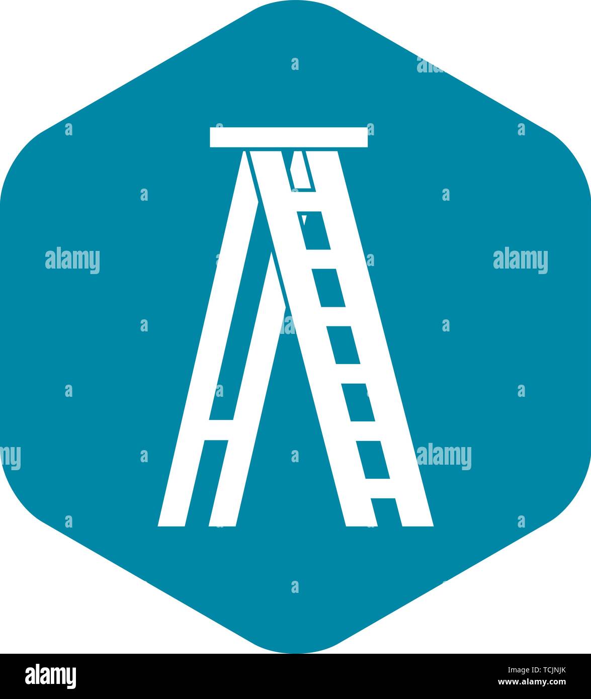 Stepladder icon in simple style Stock Vector Image & Art - Alamy