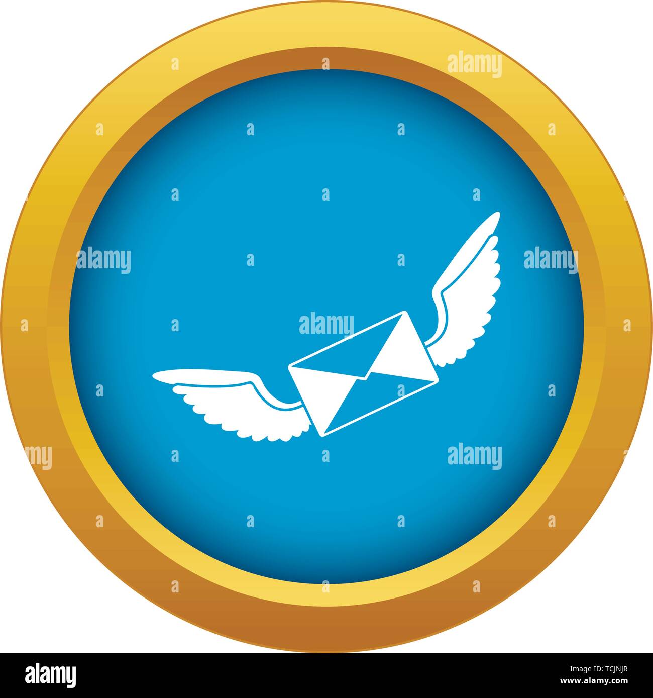 Love letter icon blue vector isolated Stock Vector Image & Art - Alamy