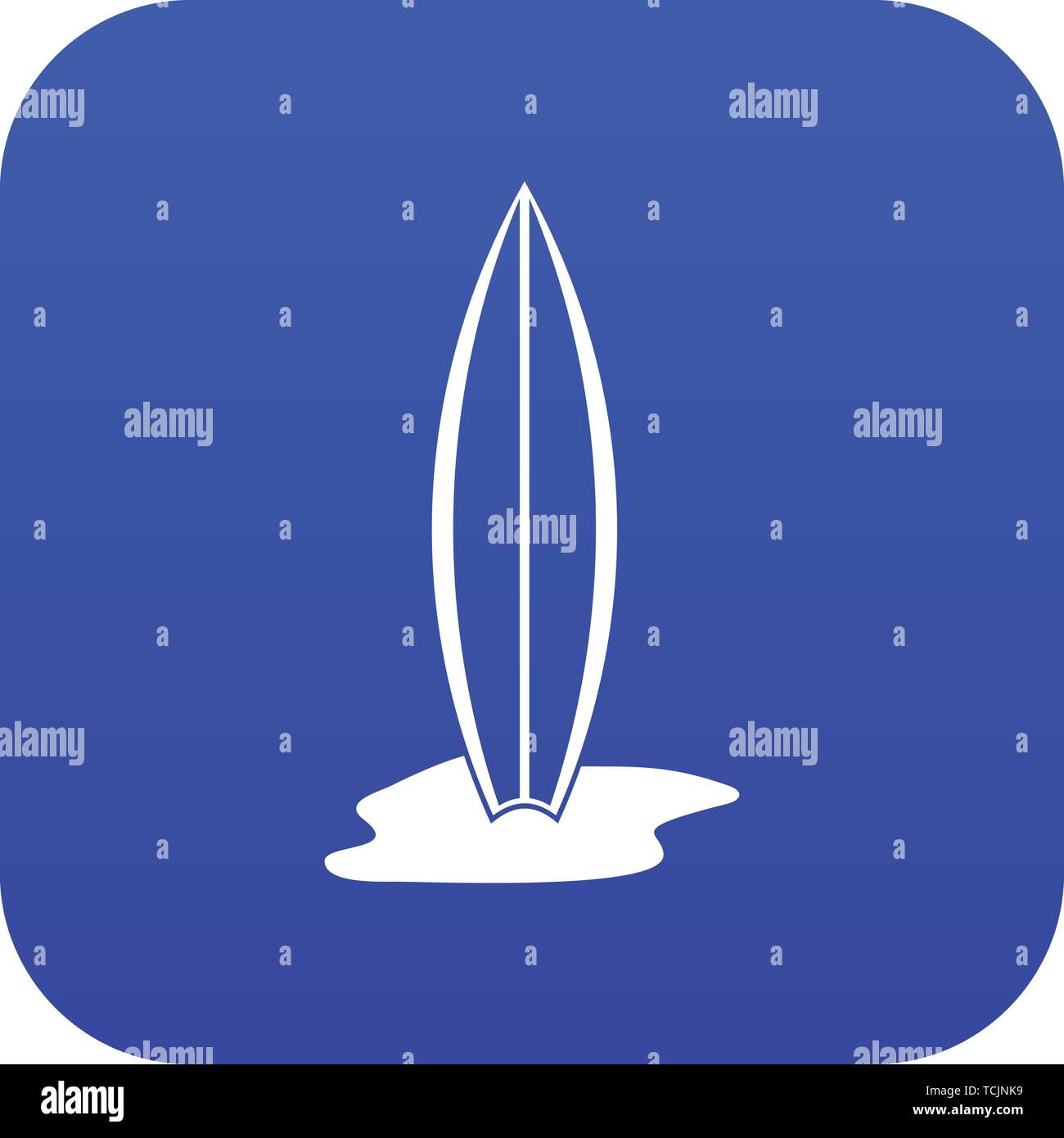 Surf board icon digital blue Stock Vector Image & Art - Alamy