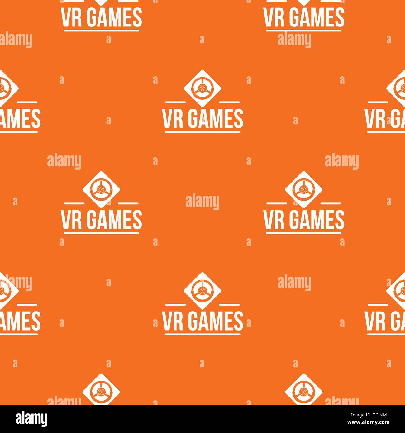 Vr game pattern vector orange Stock Vector Image & Art - Alamy