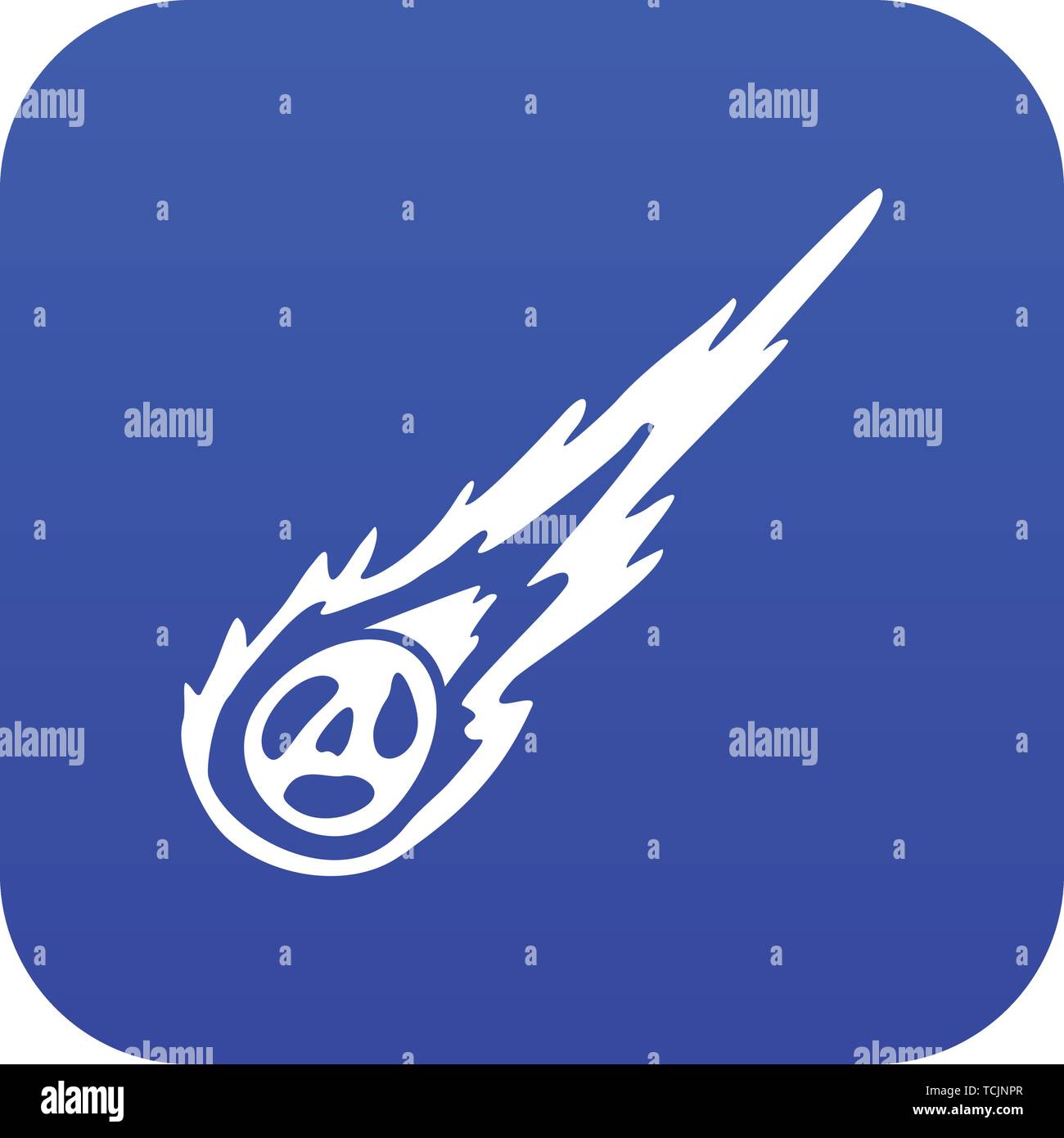 Meteorite icon digital blue Stock Vector Image & Art - Alamy