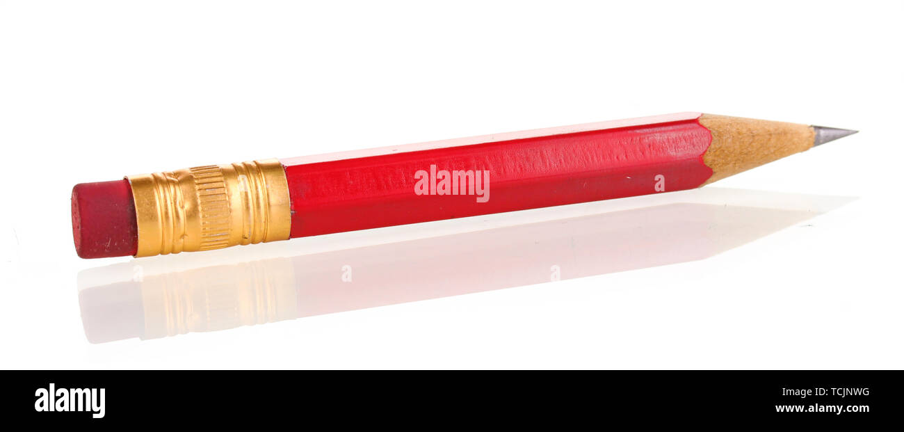 Lead pencil isolated on white Stock Photo - Alamy