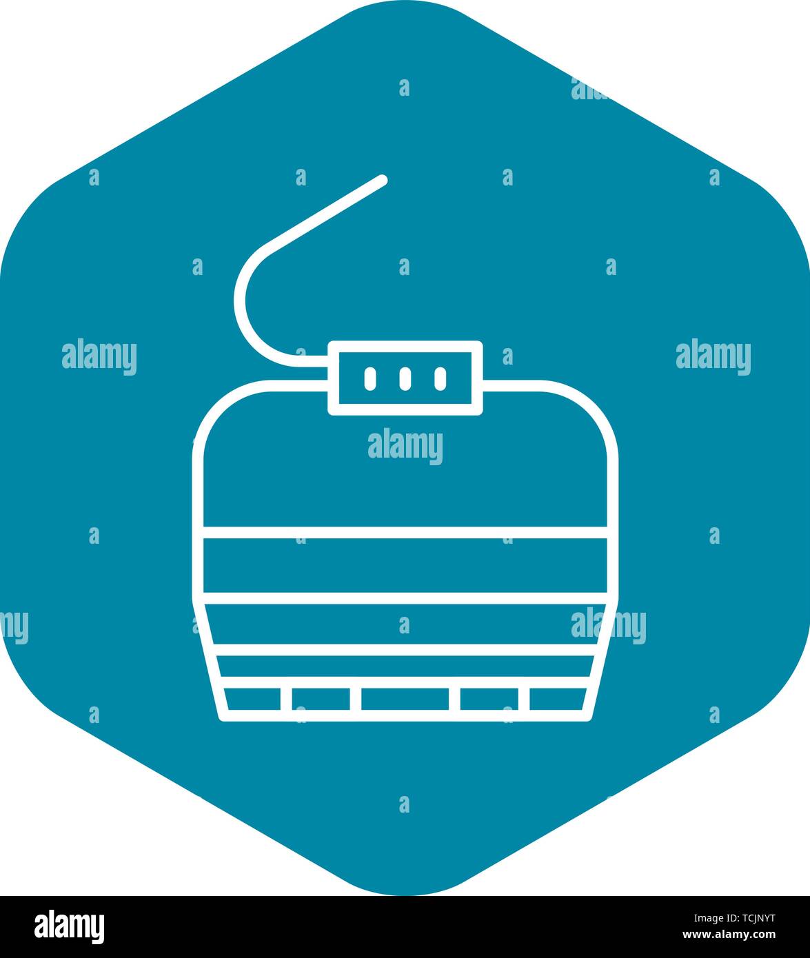 Cable car cabin icon, outline style Stock Vector Image & Art - Alamy