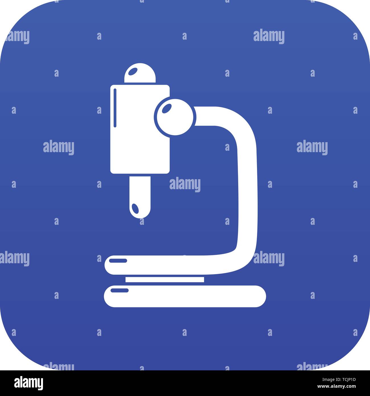 Microscope icon blue vector Stock Vector Image & Art - Alamy