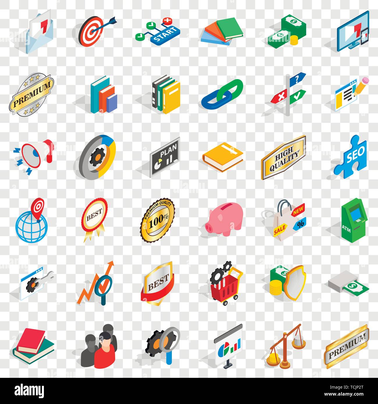 Target icons set, isometric style Stock Vector Image & Art - Alamy
