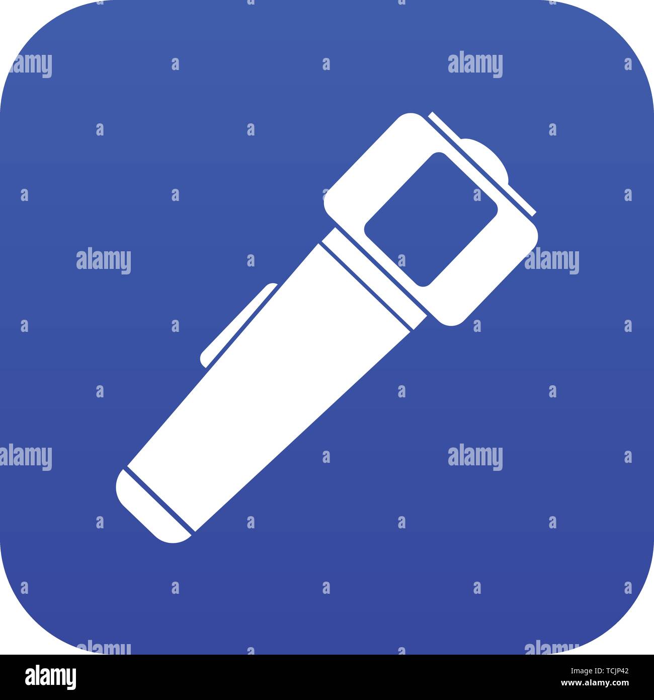Hand flashlight icon digital blue Stock Vector Image & Art - Alamy