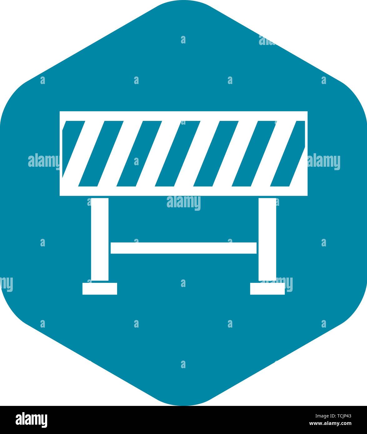 Traffic barrier icon, simple style Stock Vector Image & Art - Alamy