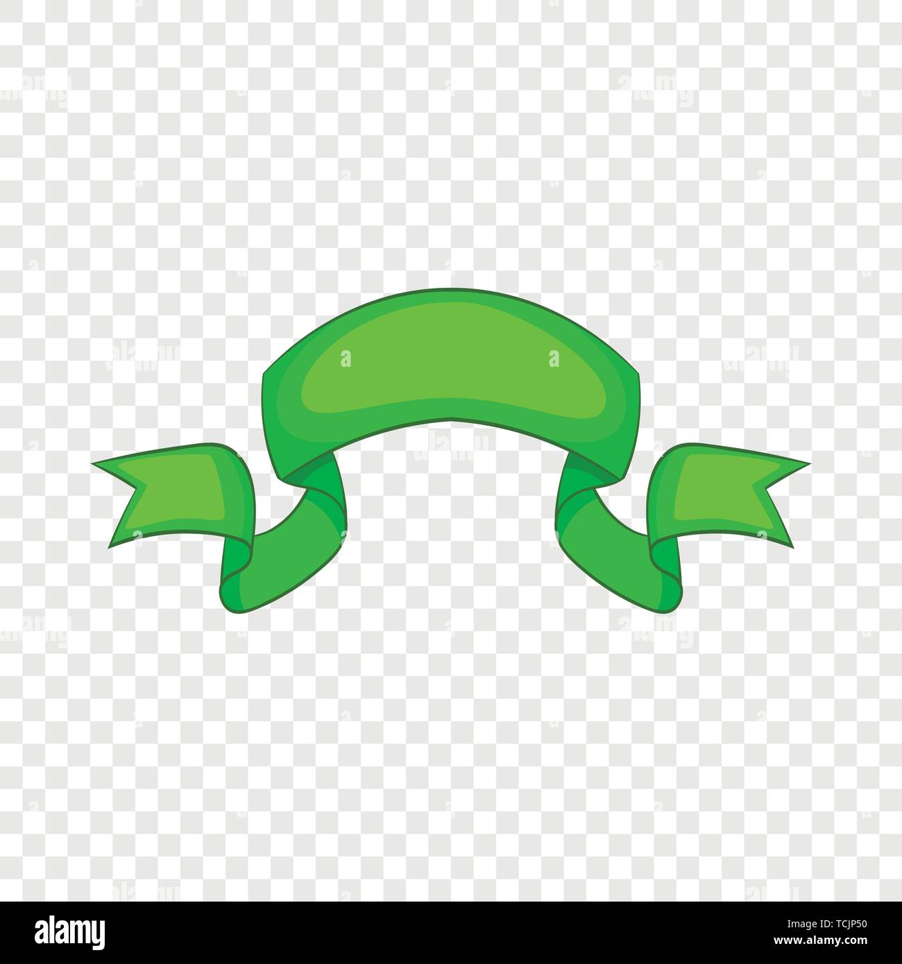 Green ribbon icon, cartoon style Stock Vector Image & Art - Alamy
