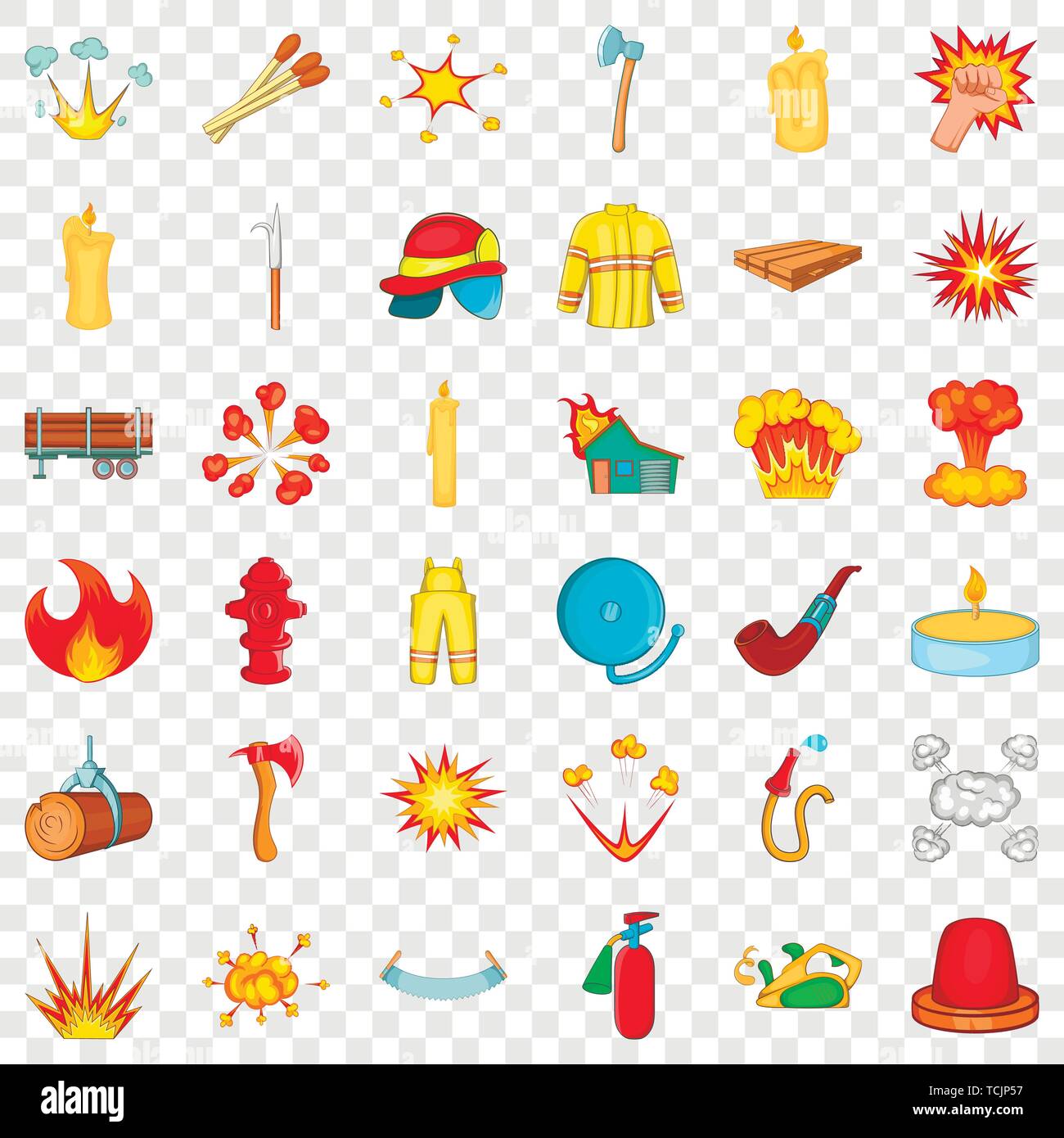 Match icons set, cartoon style Stock Vector Image & Art - Alamy