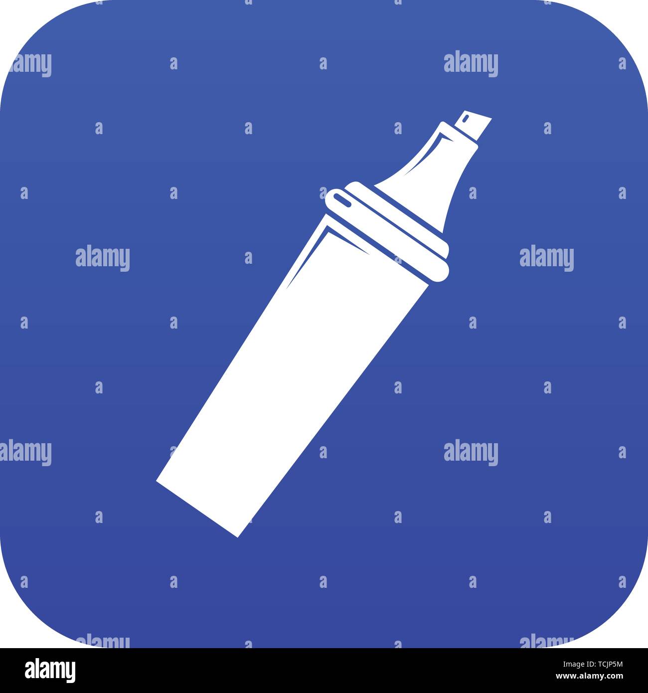 Felt tip pen icon blue vector Stock Vector Image & Art - Alamy