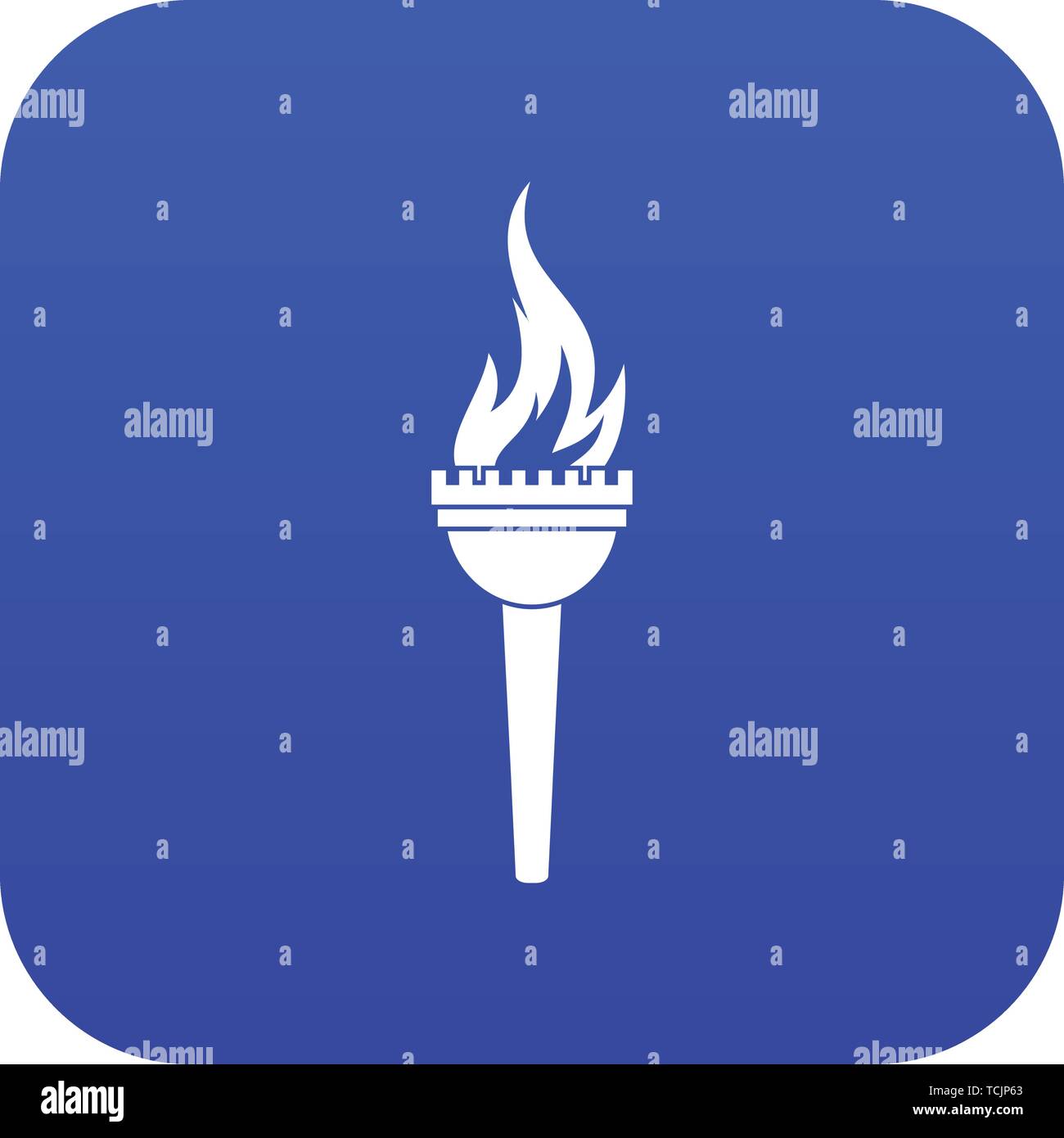 Torch icon digital blue Stock Vector Image & Art - Alamy