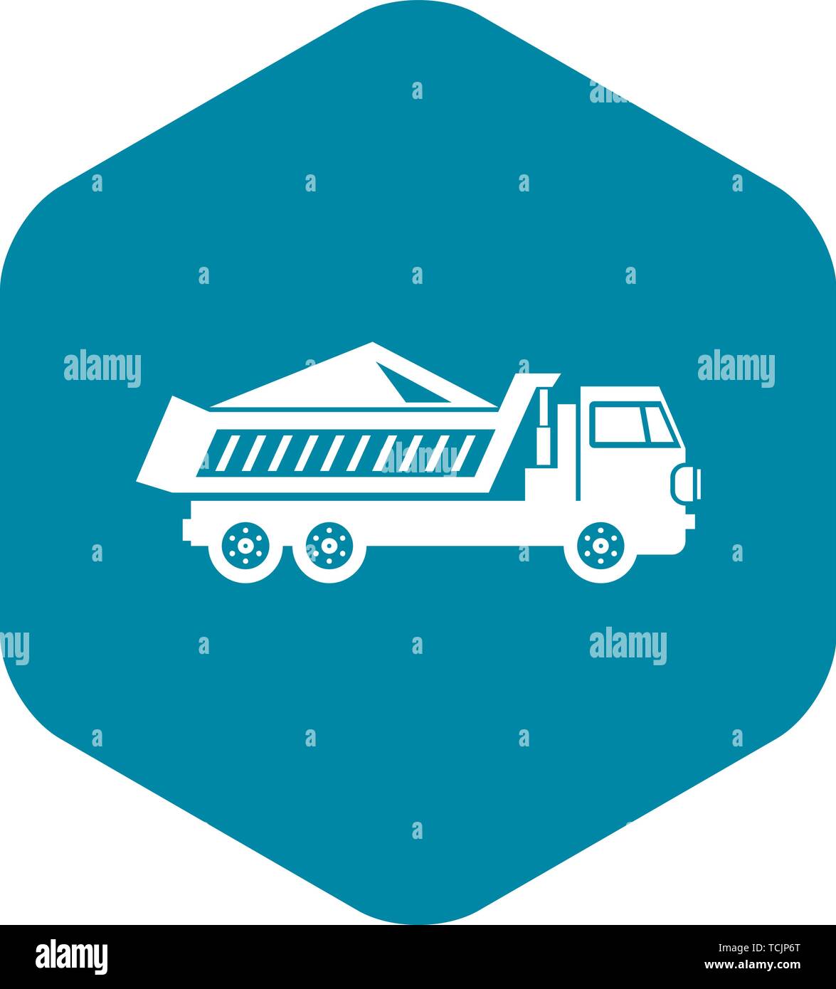 Dump track icon, simple style Stock Vector Image & Art - Alamy