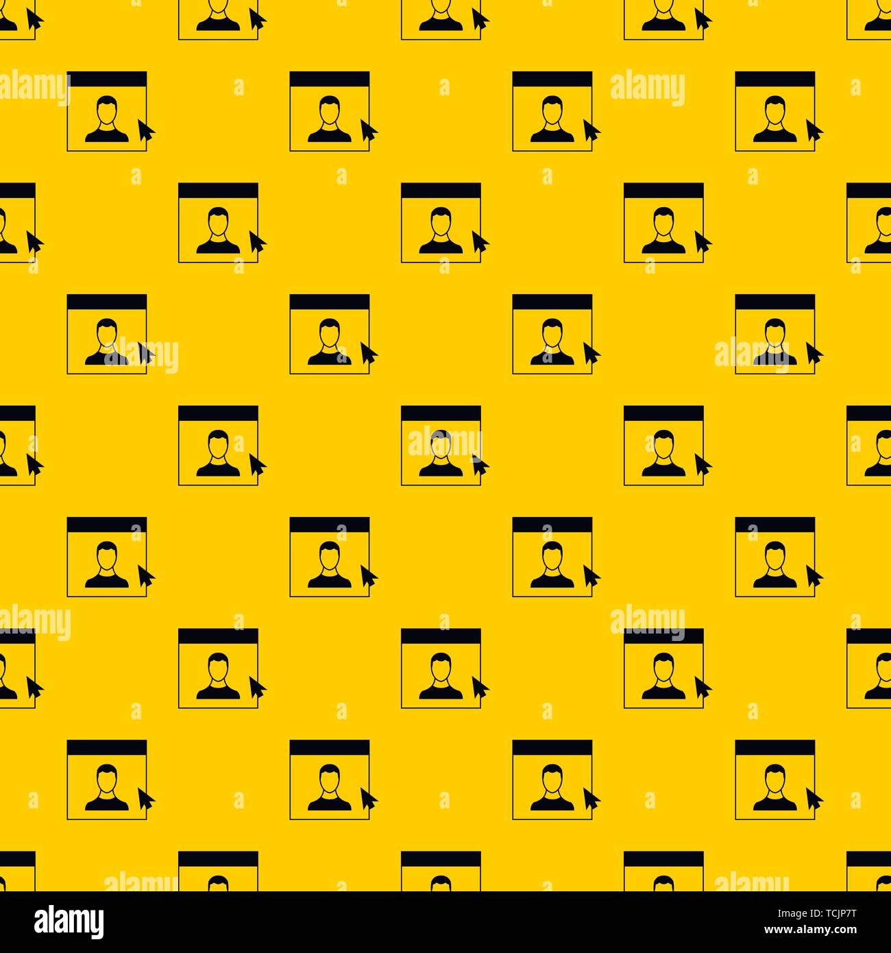 Cursor point man on monitor pattern vector Stock Vector Image & Art - Alamy
