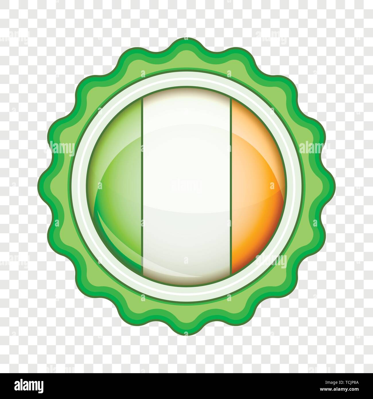 Ireland emblem icon, cartoon style Stock Vector Image & Art - Alamy