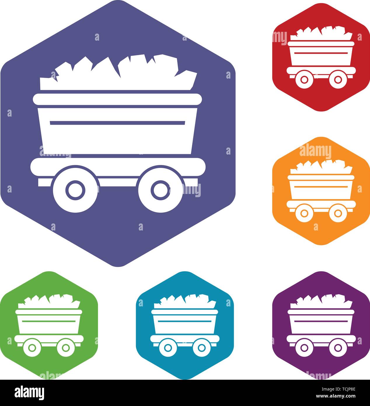 Mine cart icon, simple style Stock Vector Image & Art - Alamy