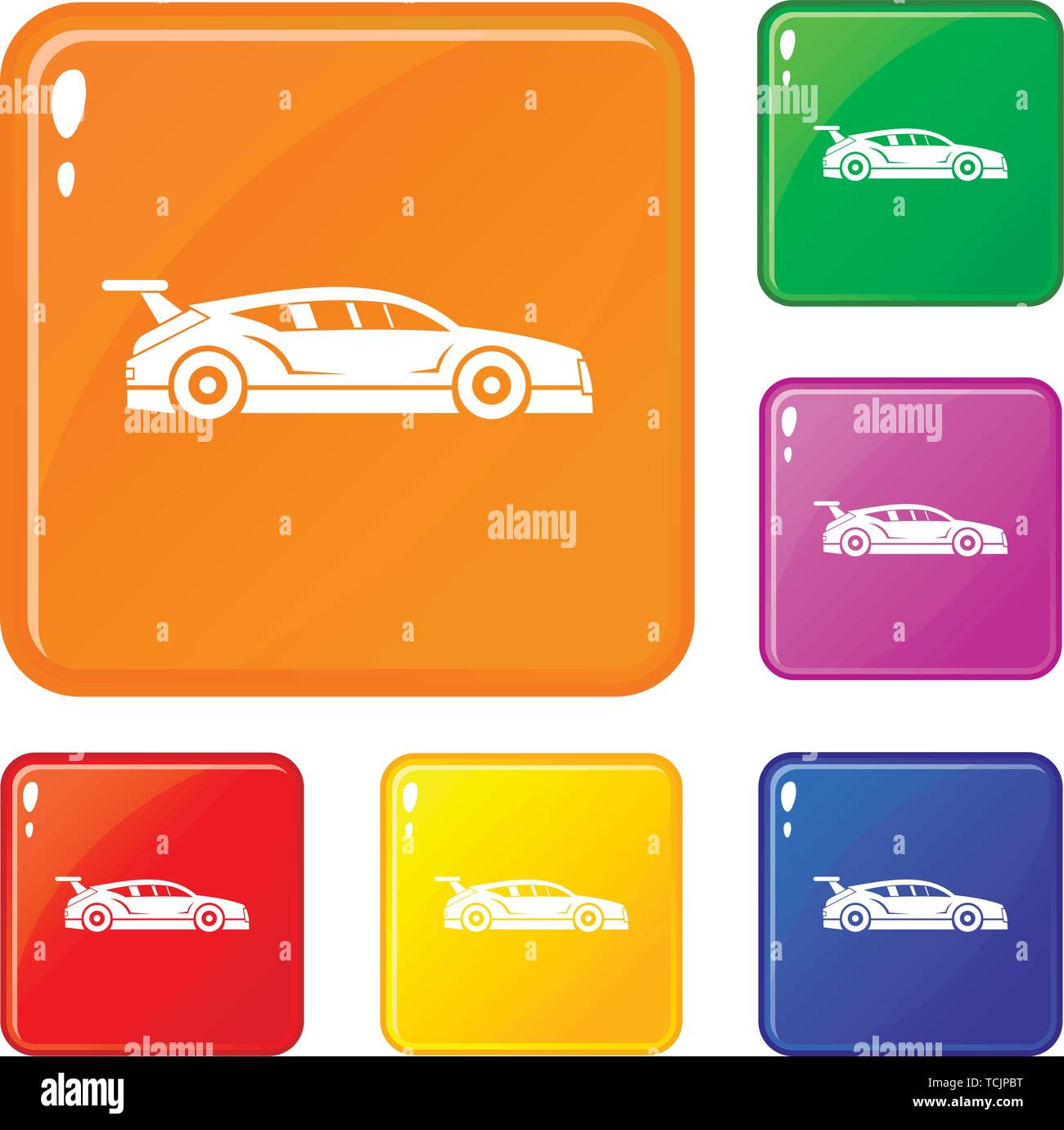 Rally racing car icons set vector color Stock Vector Image & Art - Alamy