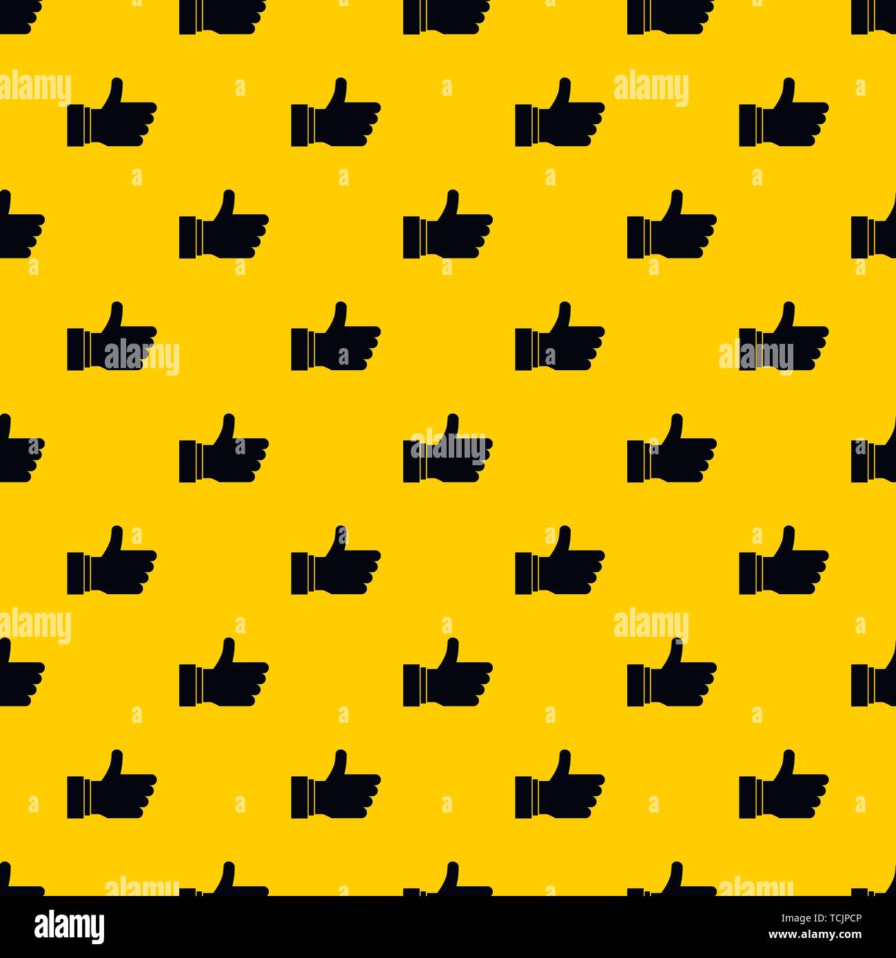 Thumb up sign pattern vector Stock Vector Image & Art - Alamy