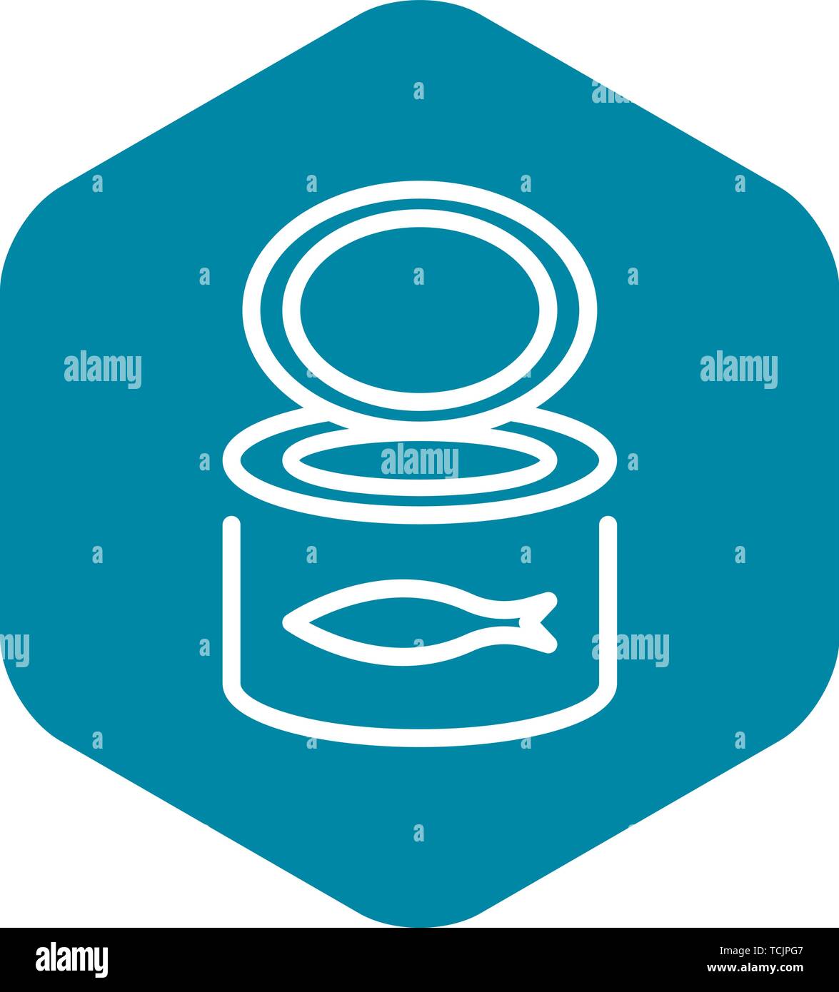 Tin of fishes Stock Vector Images - Alamy
