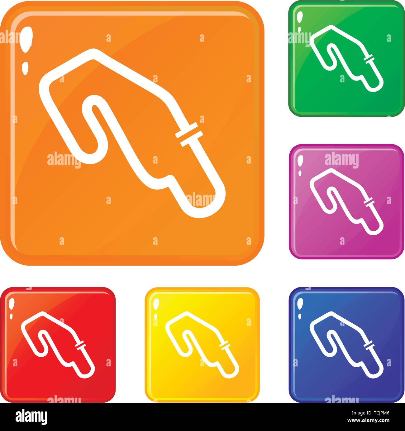 Race circuit icons set vector color Stock Vector Image & Art - Alamy